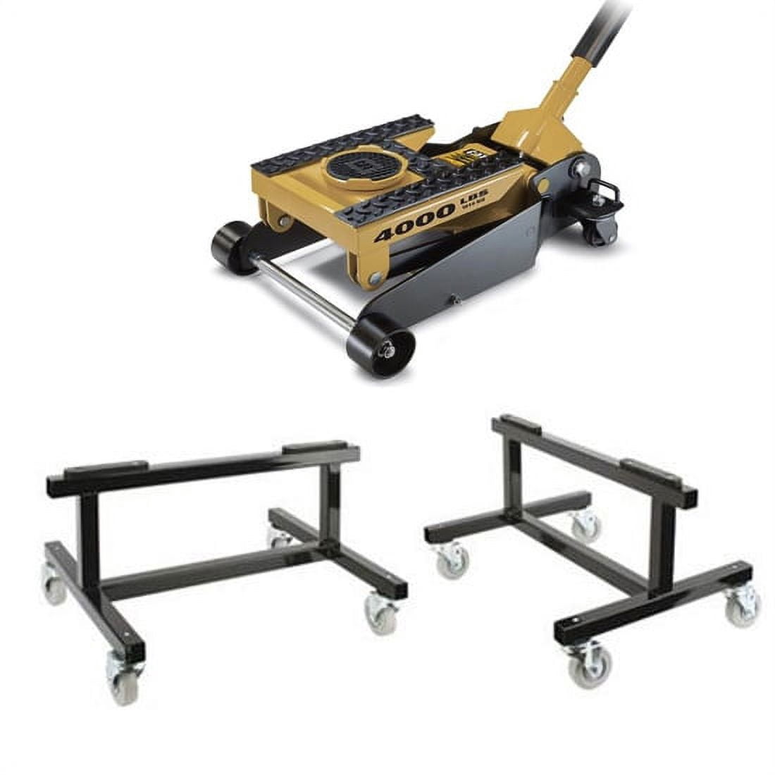 Garage Floor Jack and Sprint/Midget Chassis Stands, 3-in-1, 2 Ton ...