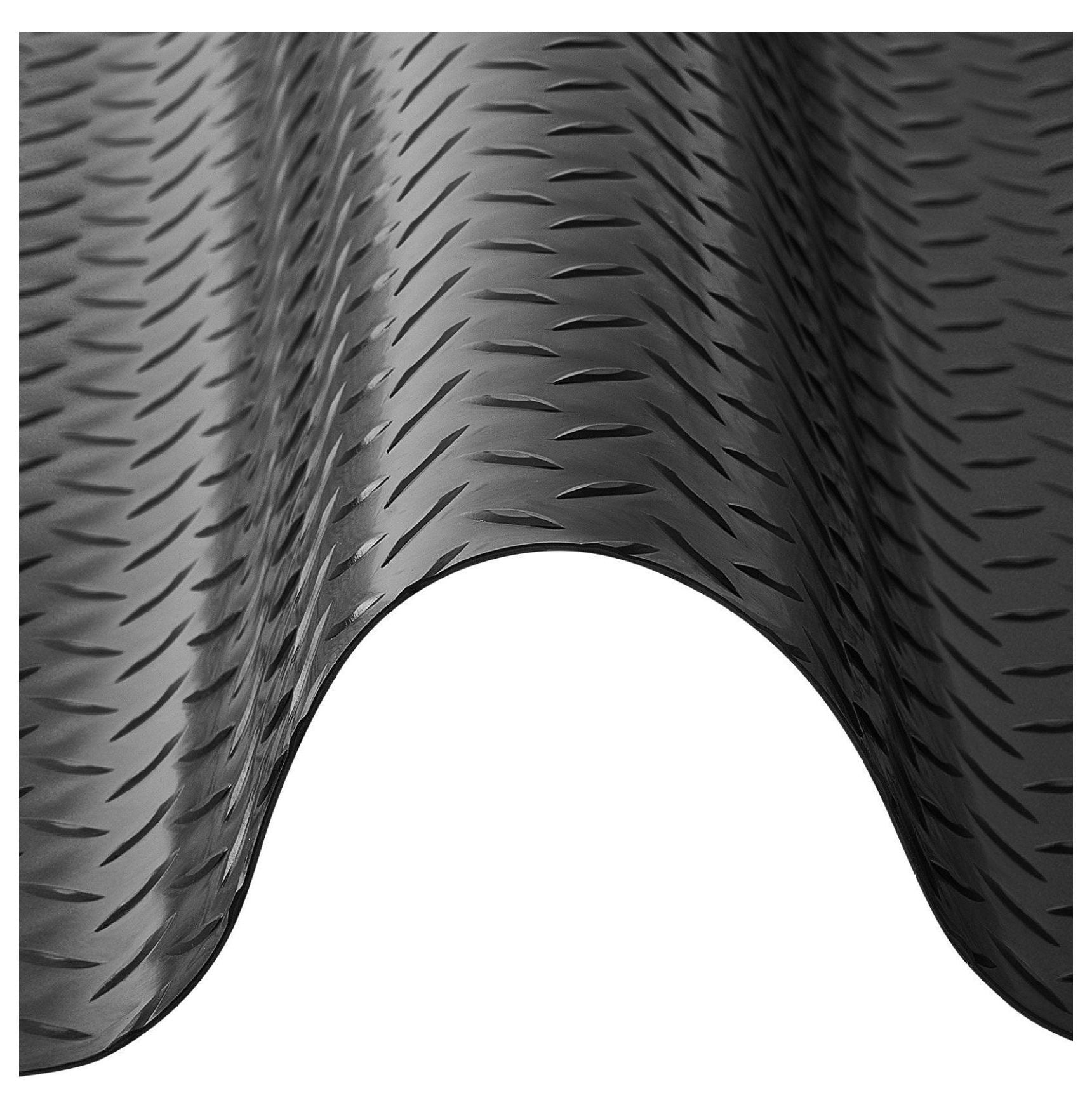 Garage Floor Roll 7.5x17 ft, 2.2mm PVC Diamond Plate Mat - Non-Slip ...