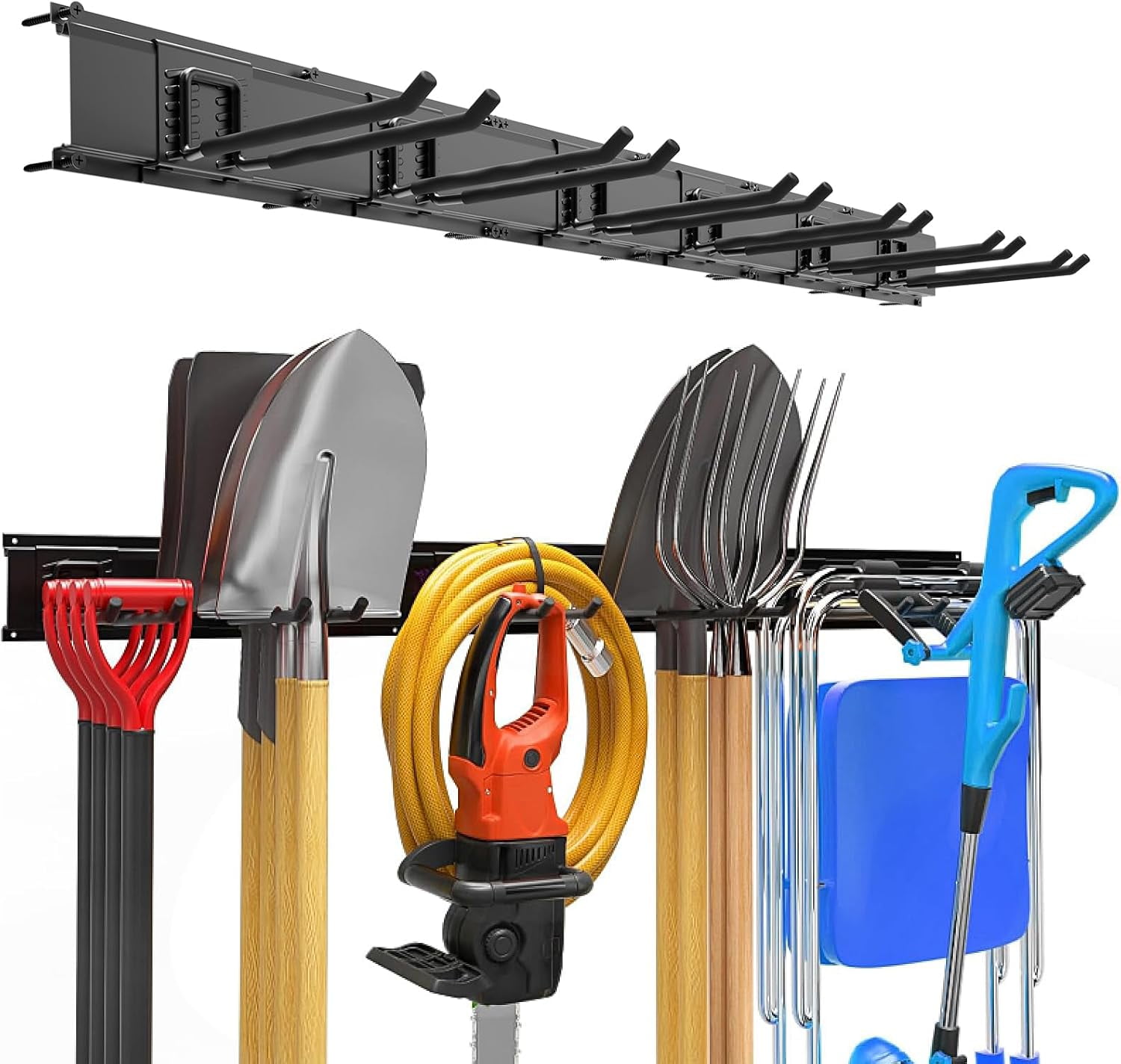 Garage Garden Tool Organizer Wall Mount, Garage Tool Storage Rack 48 ...