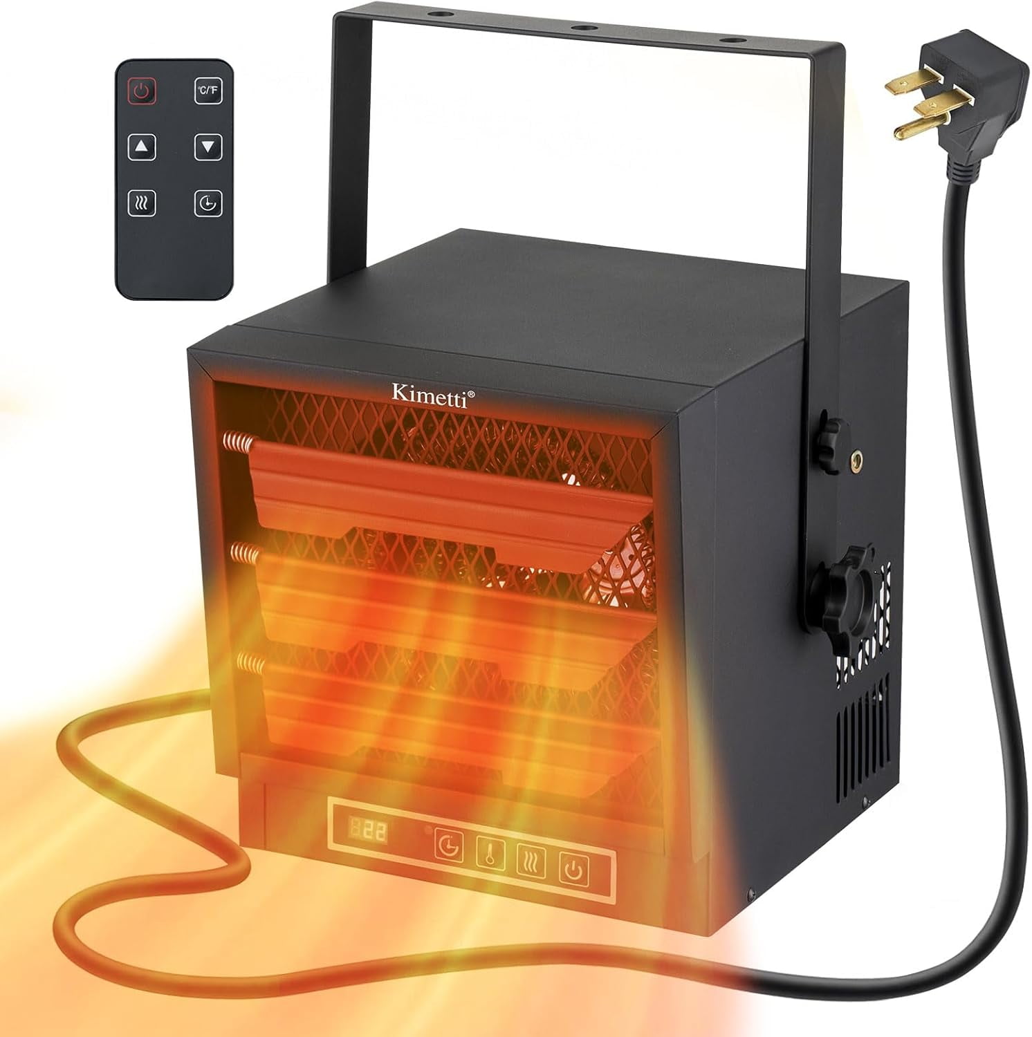 Garage Heater Electric 4800W, 240V Ceiling Mount Shop Heater with Full ...