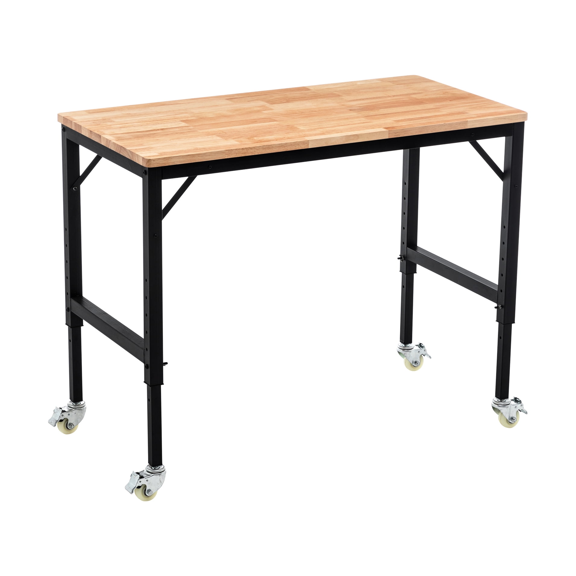 Garage Heavy-duty Workbench 48", Adjustable Reliable, Rubber Wood ...
