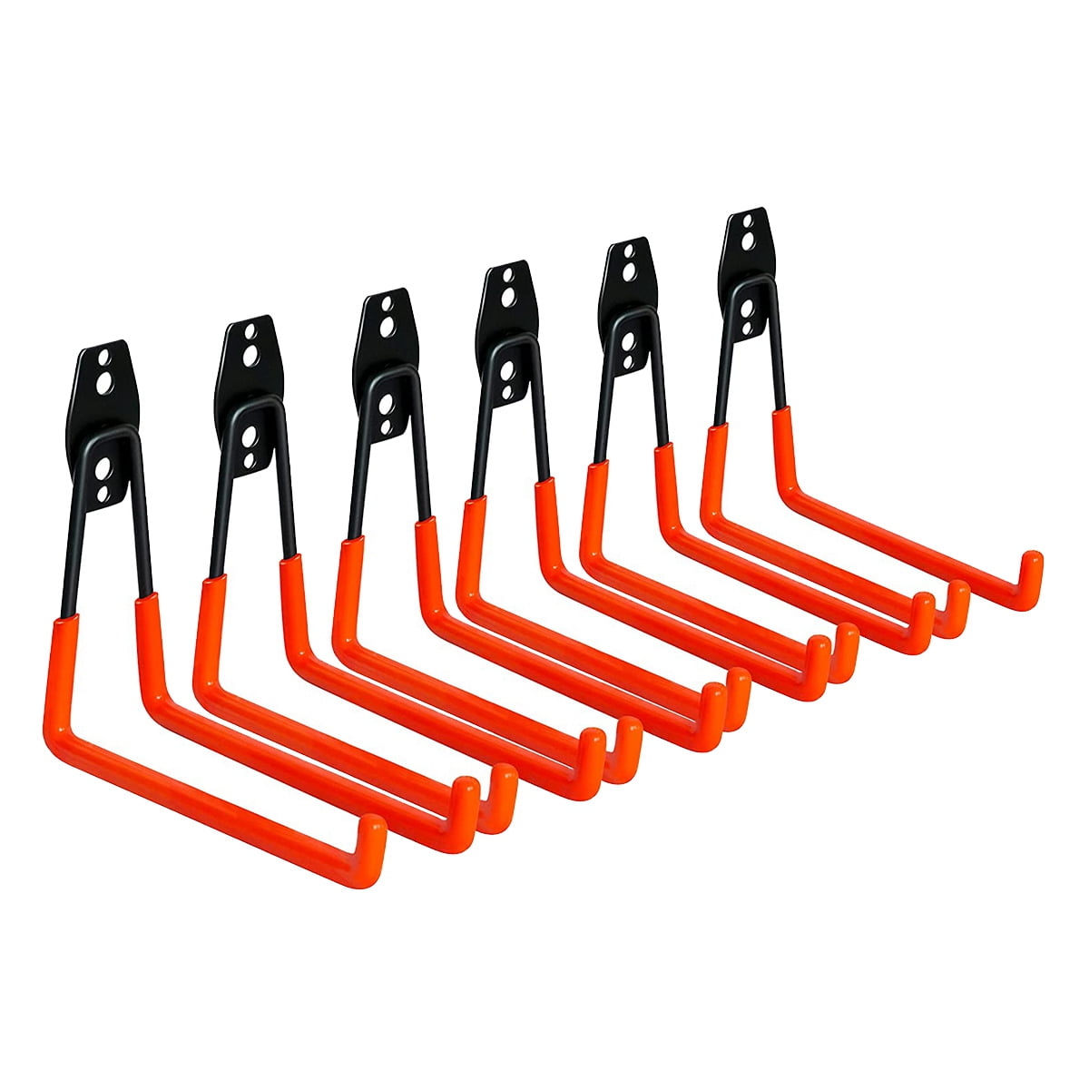 Garage Hooks 6 Pack Wall Storage Heavy Duty Steel Tool Hangers for ...