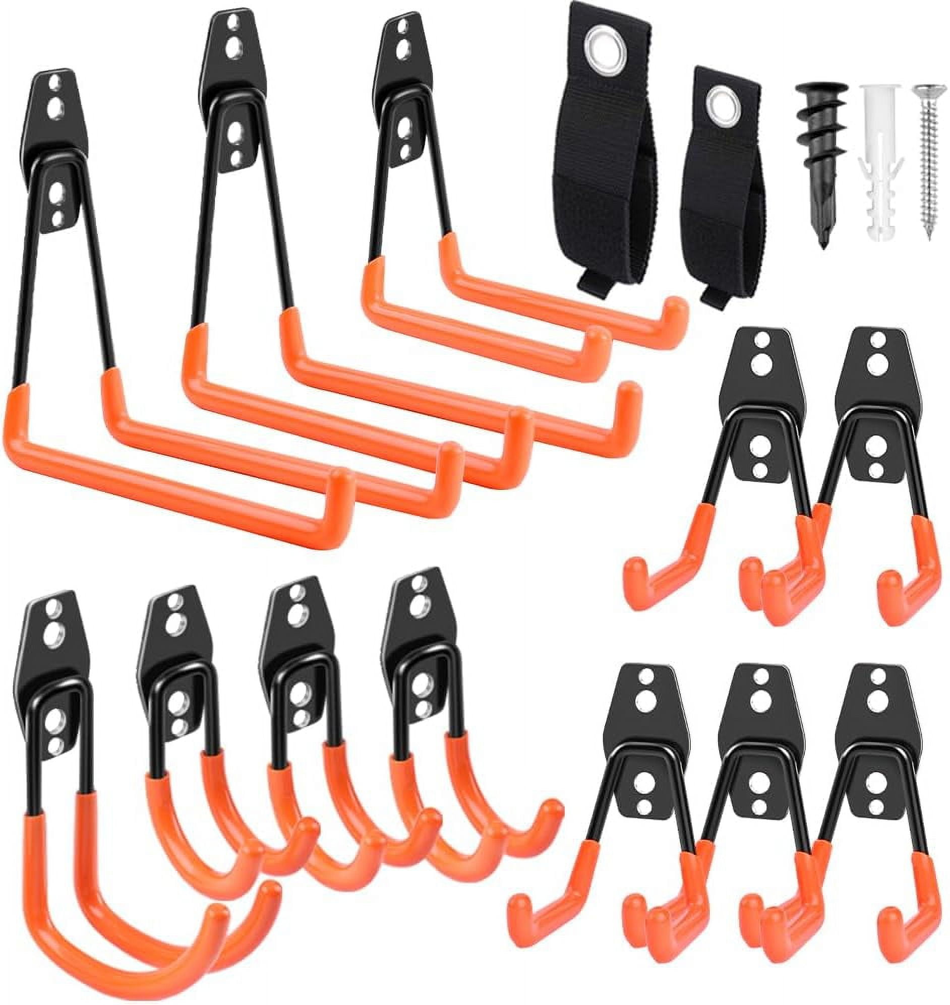 Garage Hooks Heavy Duty 14 Pack, Steel Garage Storage Hooks, Tool Hangers for Garage Wall ...