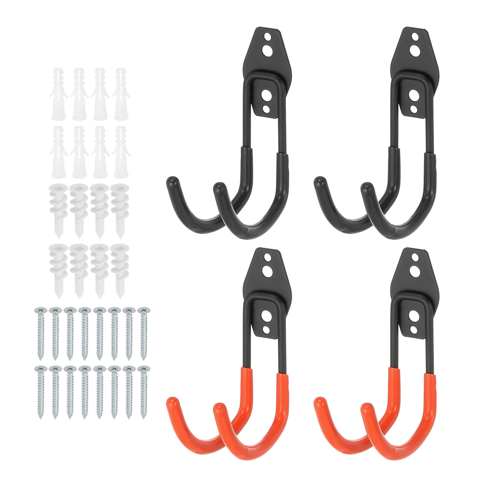 Garage Hooks Heavy Duty, 4Pcs Utility Storage Hooks Wall Mount Hanger ...