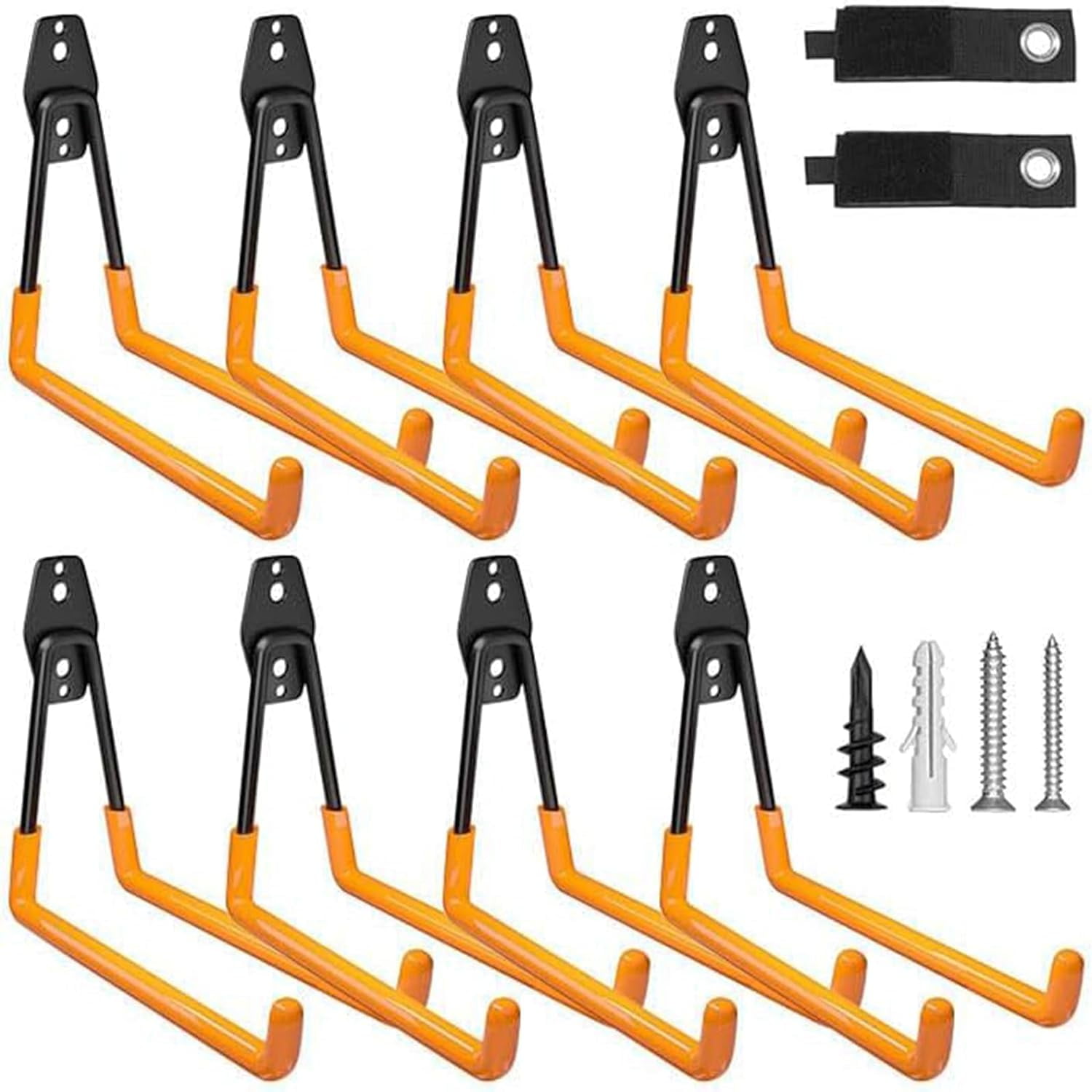 Garage Hooks Heavy Duty, 6 Pack Wall Mount Storage Hangers with ...