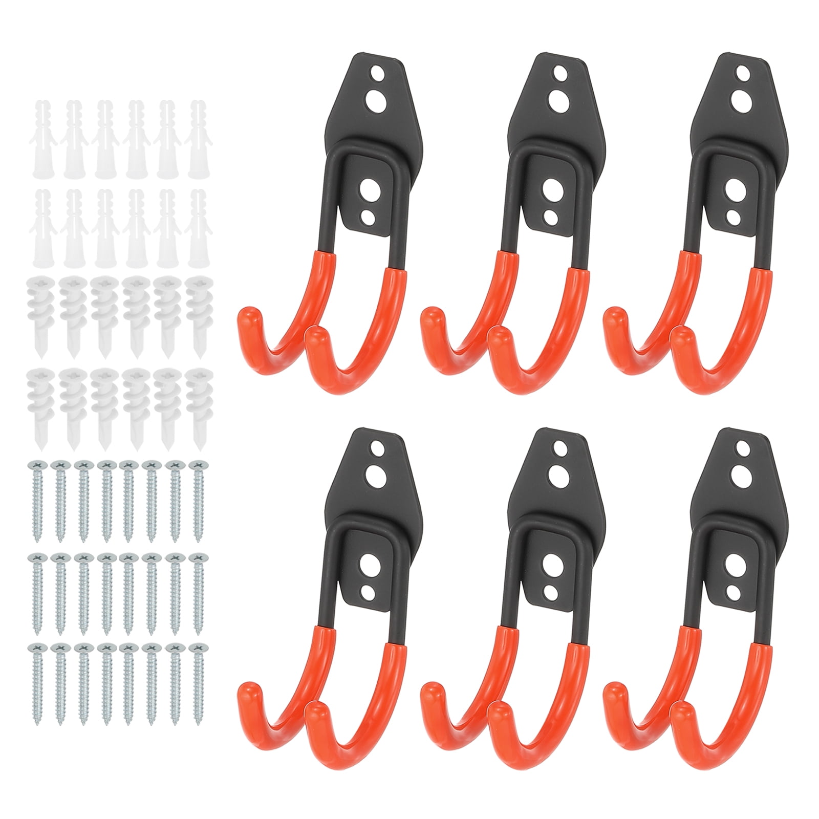 Garage Hooks Heavy Duty, 6Pcs Utility Storage Hooks Wall Mount Hanger ...