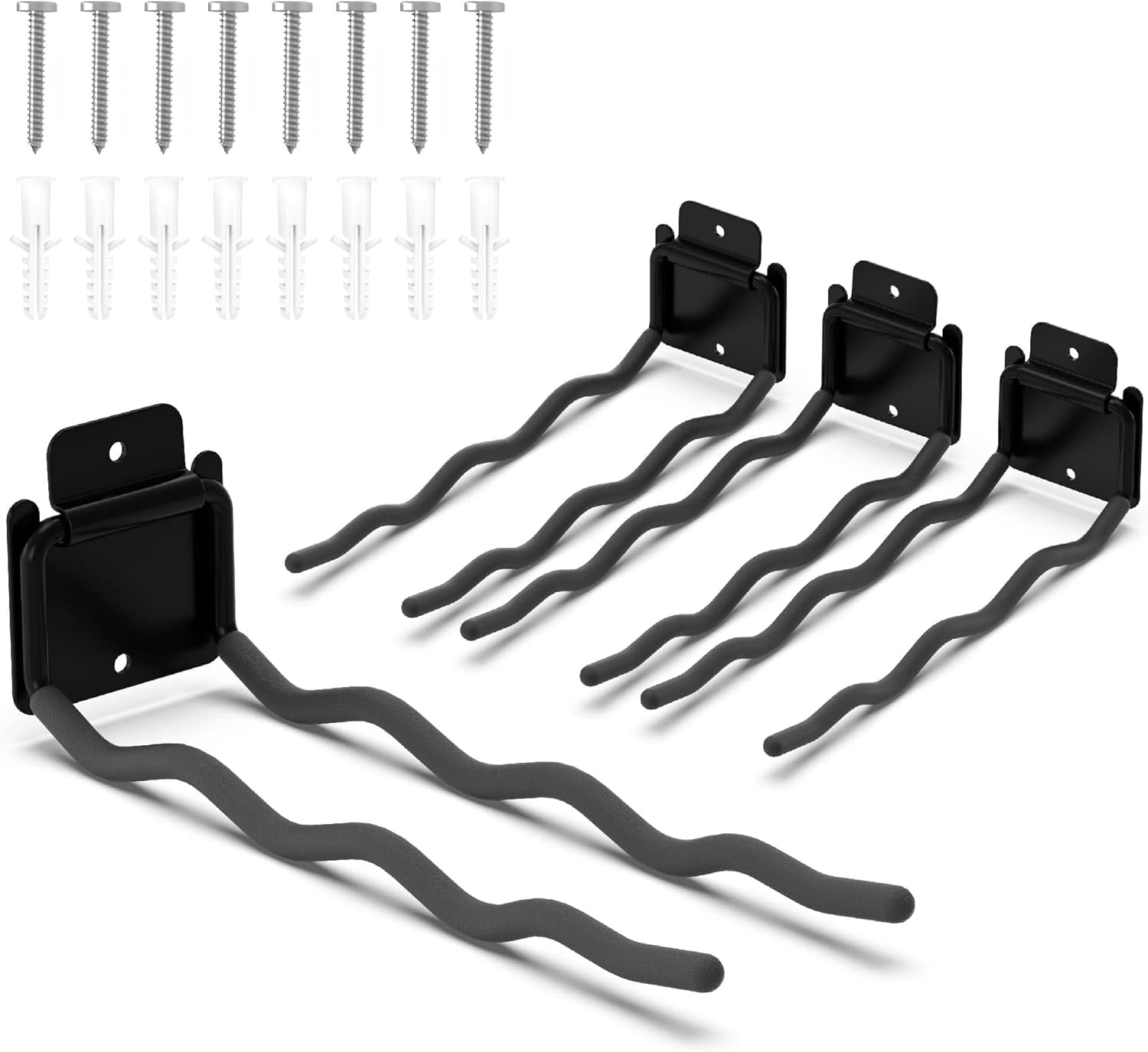 Garage Hooks, Ladder Hangers for Garage Wall, Shovel Holder, 4 Pack ...