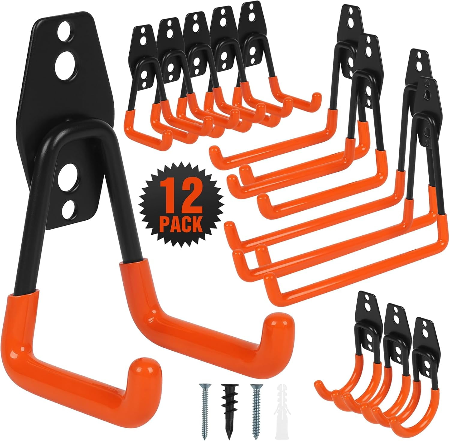 Garage Hooks Ladder Hooks for Hanging Heavy Duty Garage Organizer Wall ...
