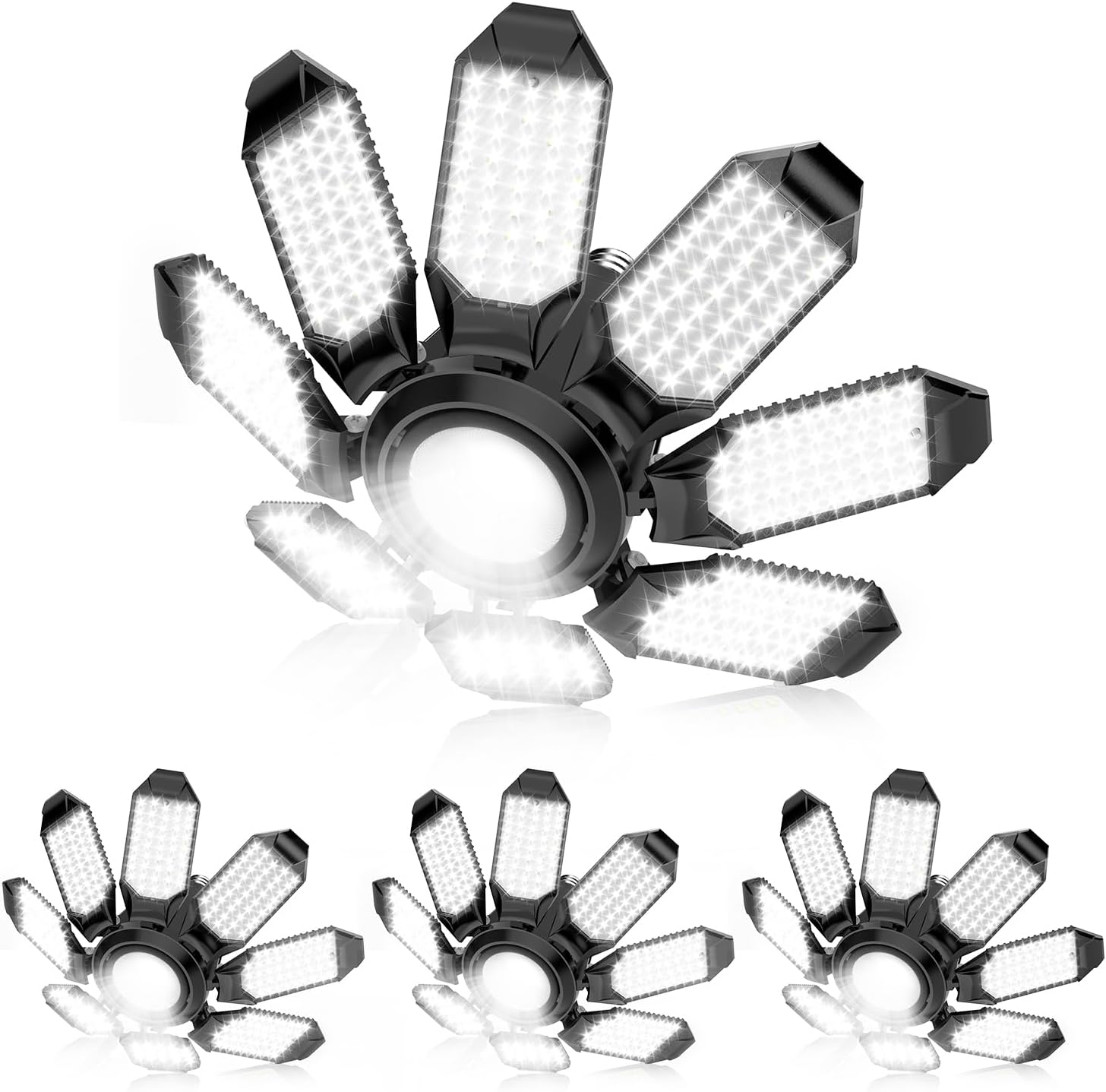 Garage Lights - Super Bright 250W LED Garage Ceiling Light w/ 8 ...