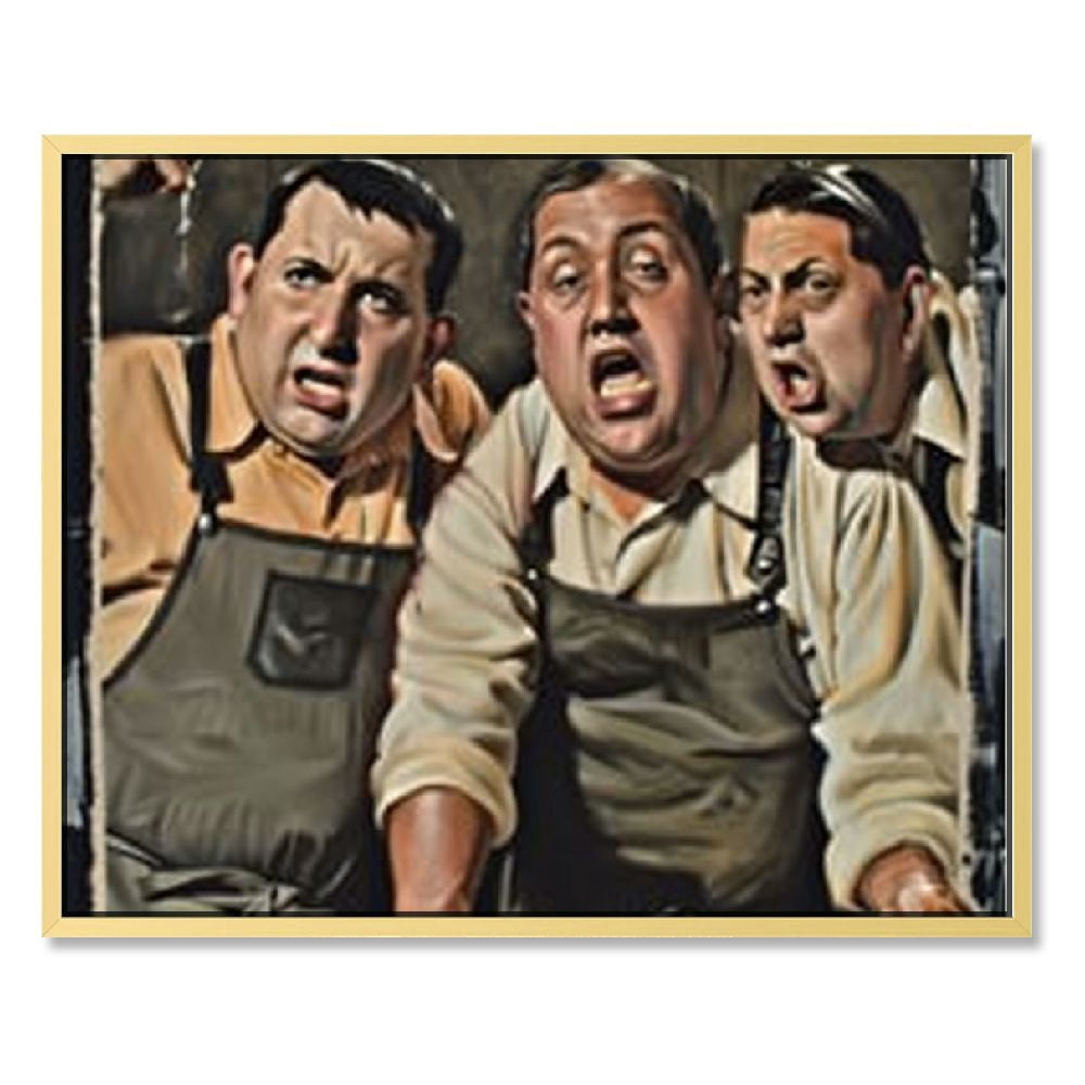 Garage Metal Wall Art - Vintage Three Stooges Sign for Garage, Shop or ...