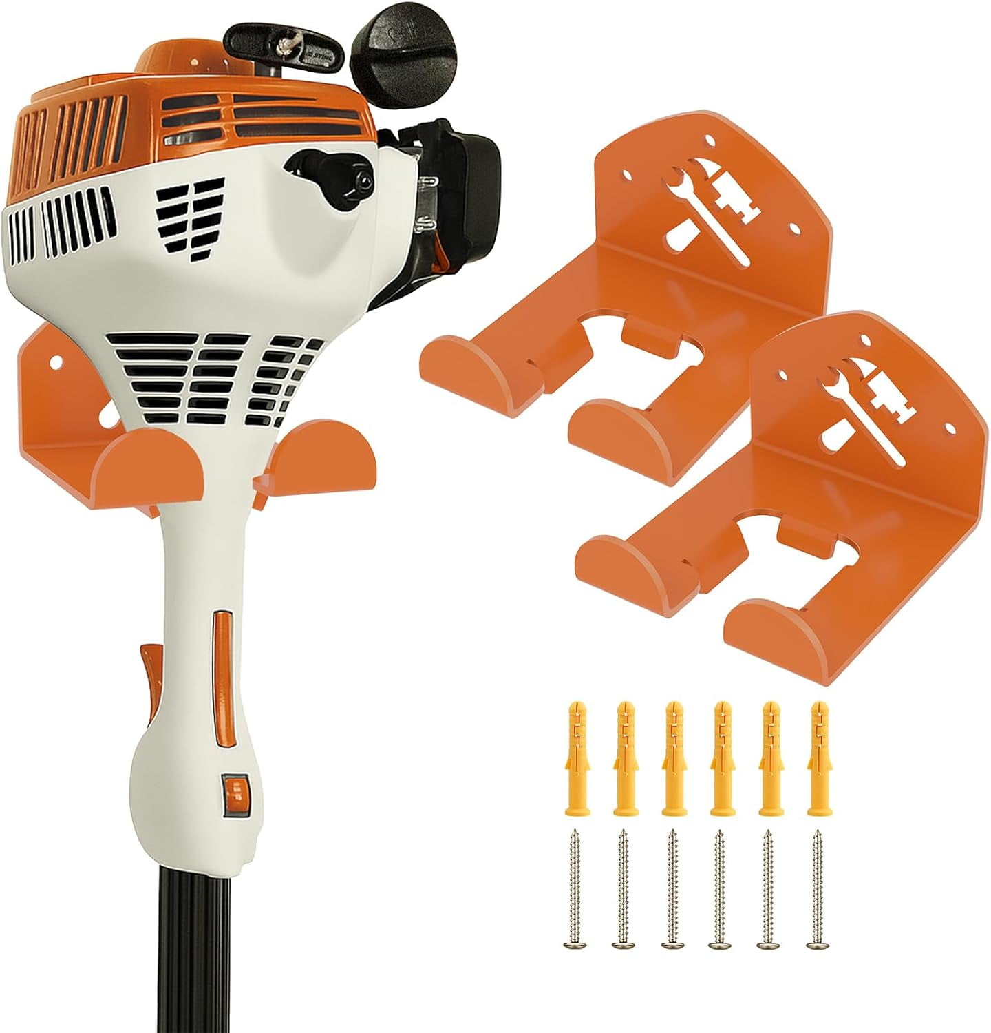 Garage Organization Storage Trimmer Rack Garden Power Tool Hanger for ...