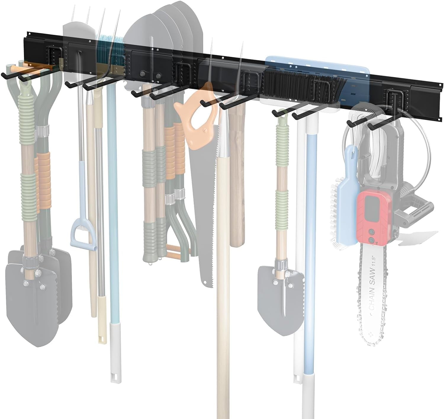 Garage Organization Tool Storage Utility Rack, Heavy Duty Wall Mounted ...