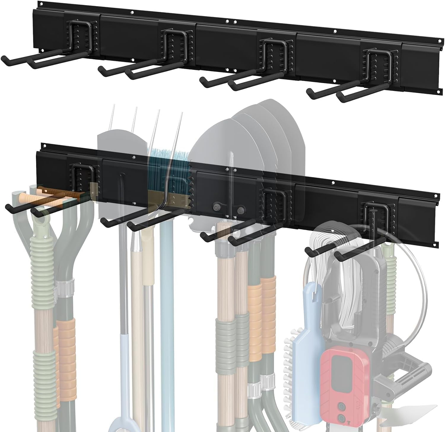 Garage Organization Tool Storage Utility Rack, Heavy Duty Wall Mounted ...