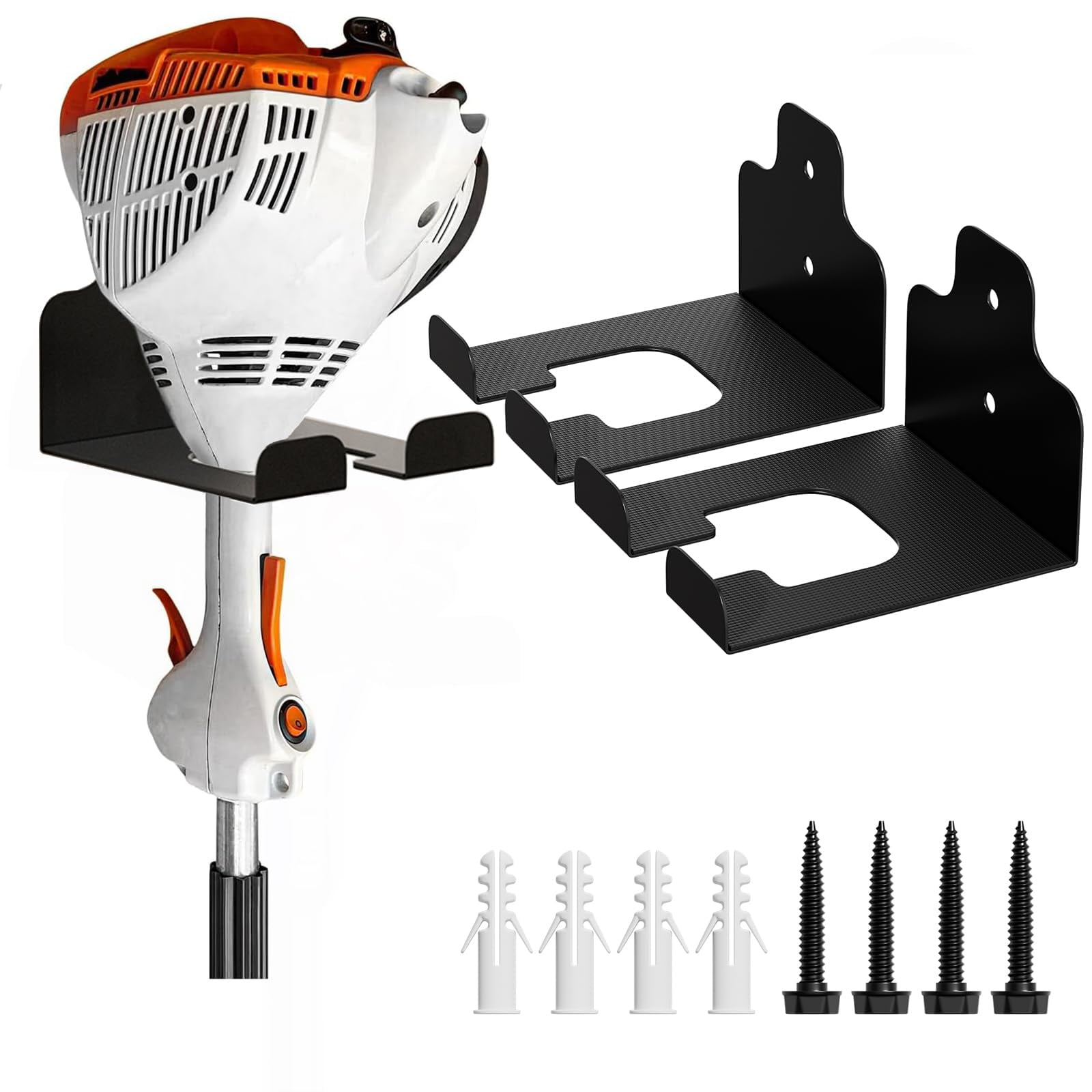 Garage Organizer Trimmer Rack, Garden Power Tool Hanger Weed Whackers ...