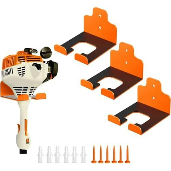 Garage Organizer Trimmer Rack, Garden Power Tool Hanger Weed Whackers ...