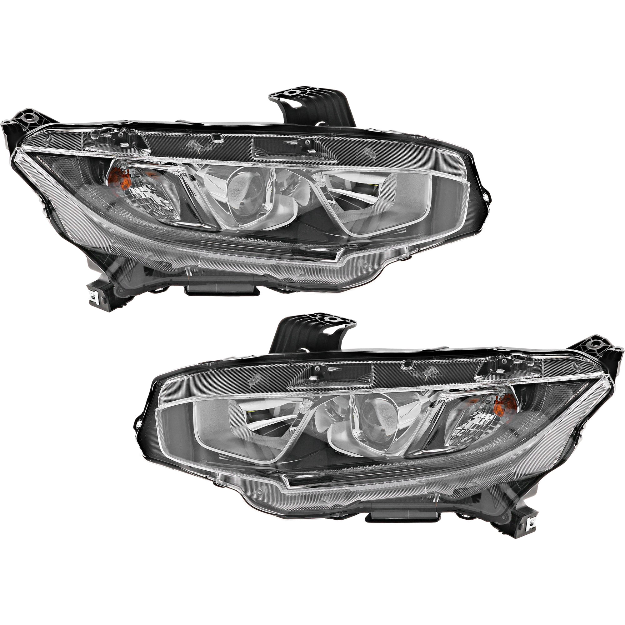Garage-Pro Driver and Passenger Side Headlight for Honda Civic 2016 ...