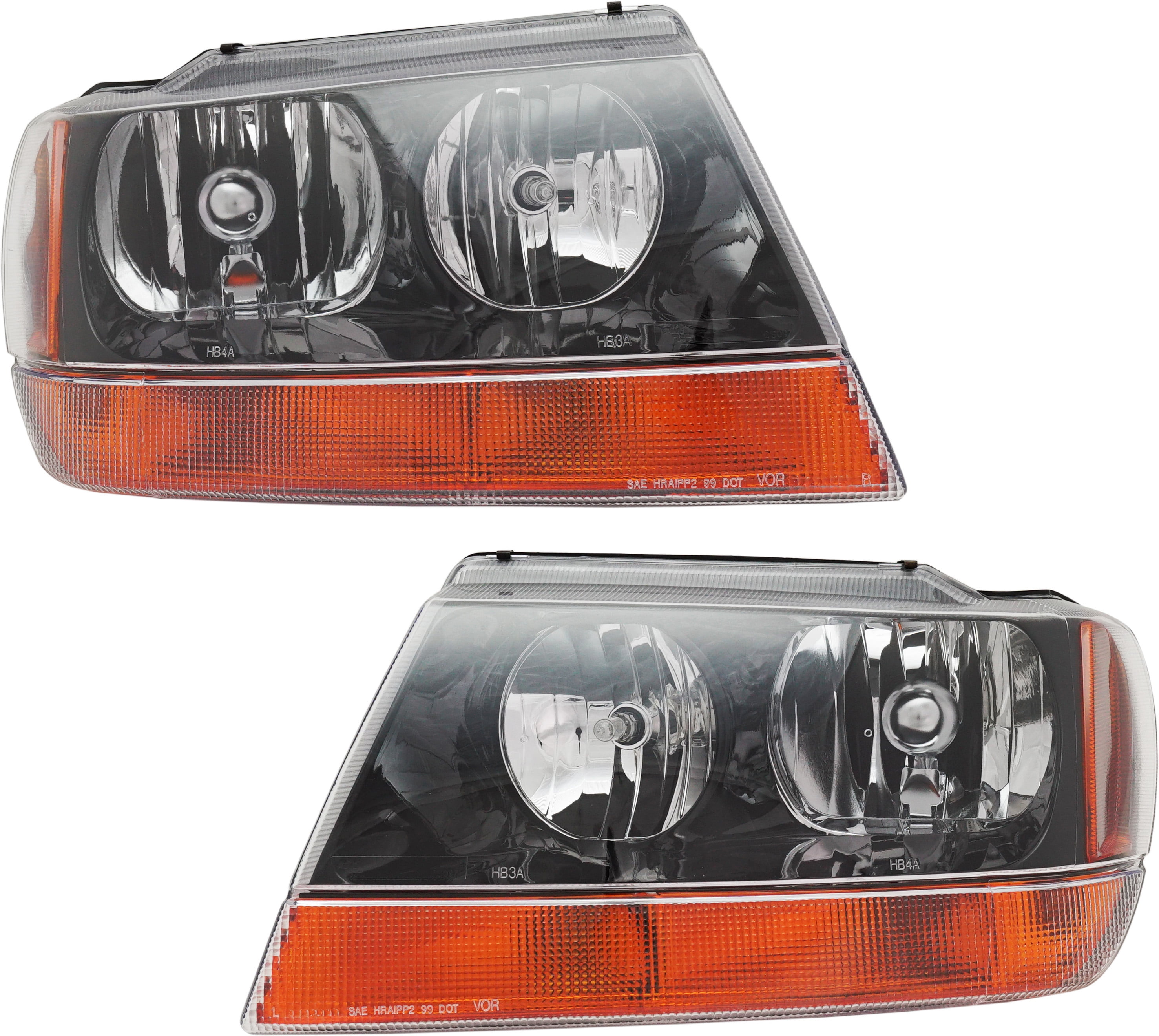 Garage-Pro Driver and Passenger Side Headlight for Jeep Grand Cherokee ...
