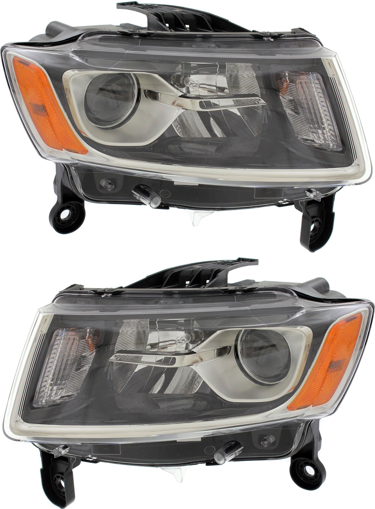 Garage-Pro Driver and Passenger Side Headlight for Jeep Grand Cherokee ...