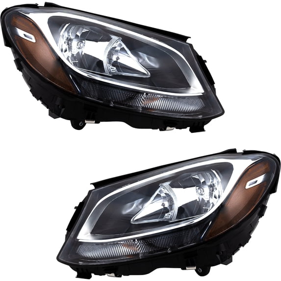 Garage-Pro Driver and Passenger Side Headlight for Mercedes Benz C300 ...