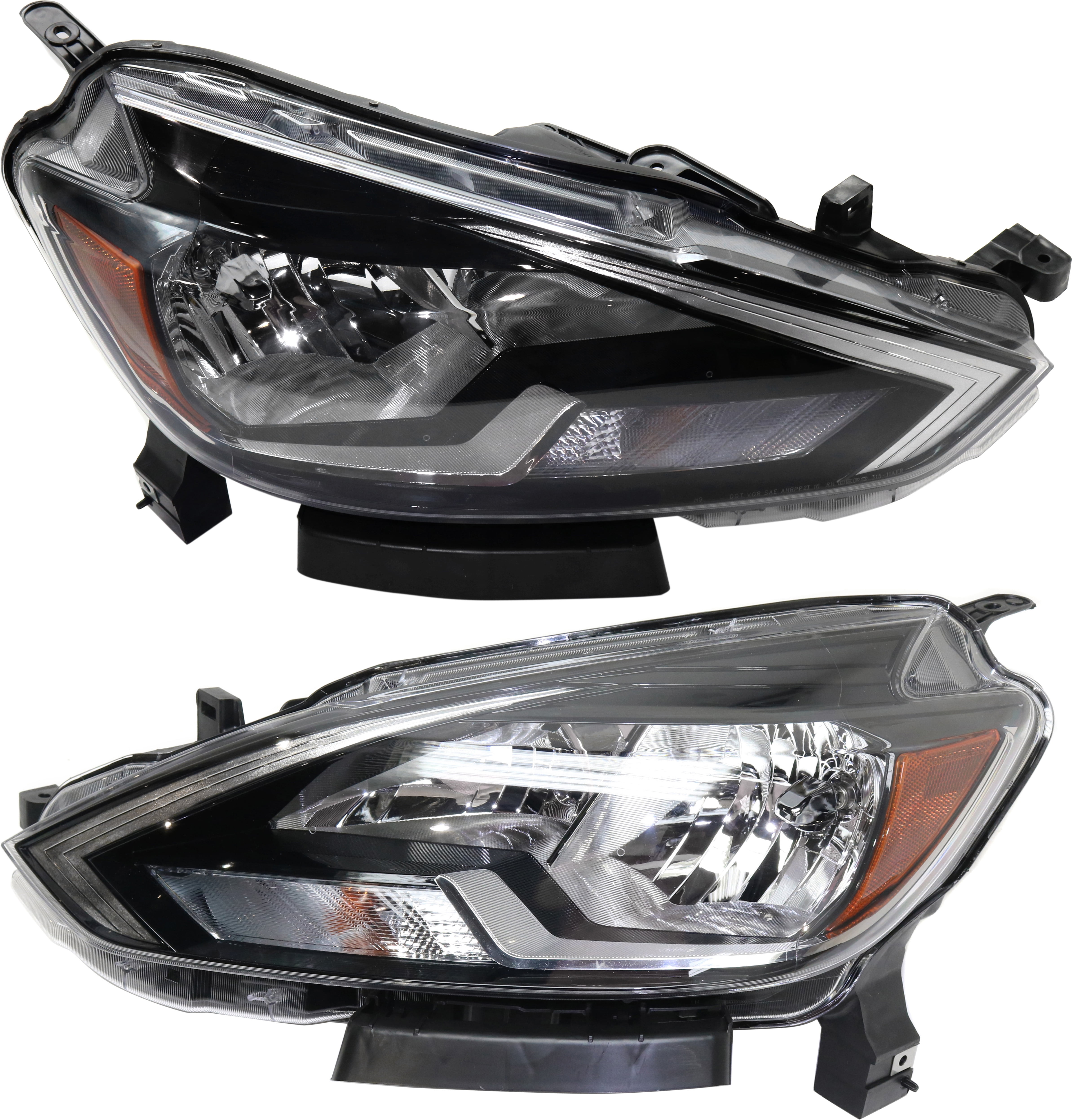Garage-Pro Driver and Passenger Side Headlight for Nissan Sentra 2016 ...