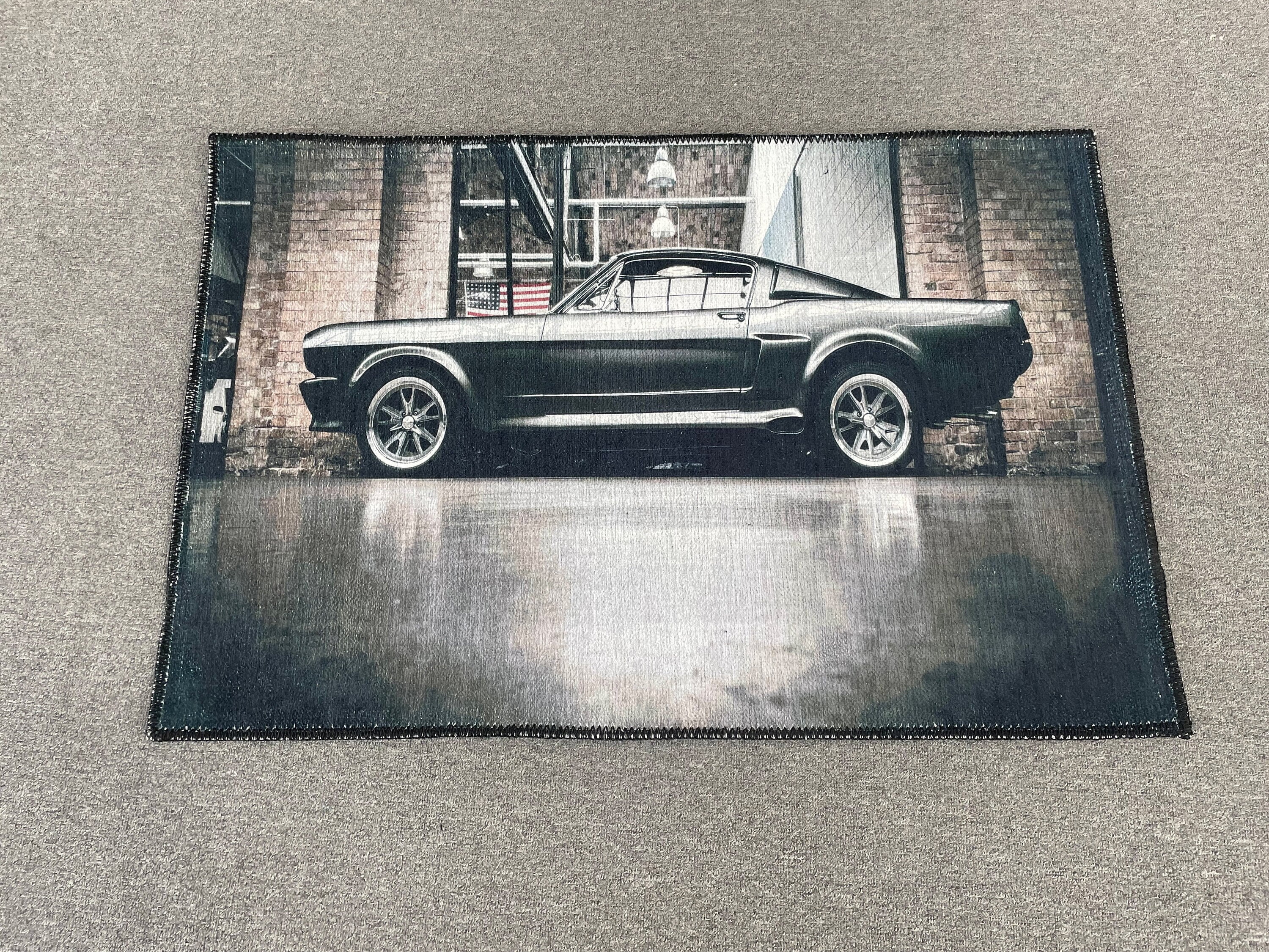 Garage Rug, Office Decor Rugs, Mustang Rug, Entry Rugs, Boy Room Rugs ...