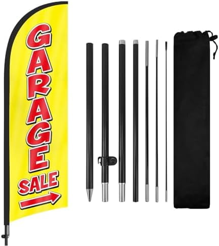 Garage Sale Advertising Swooper Flag Banners, Garage Sale Feather Flags ...