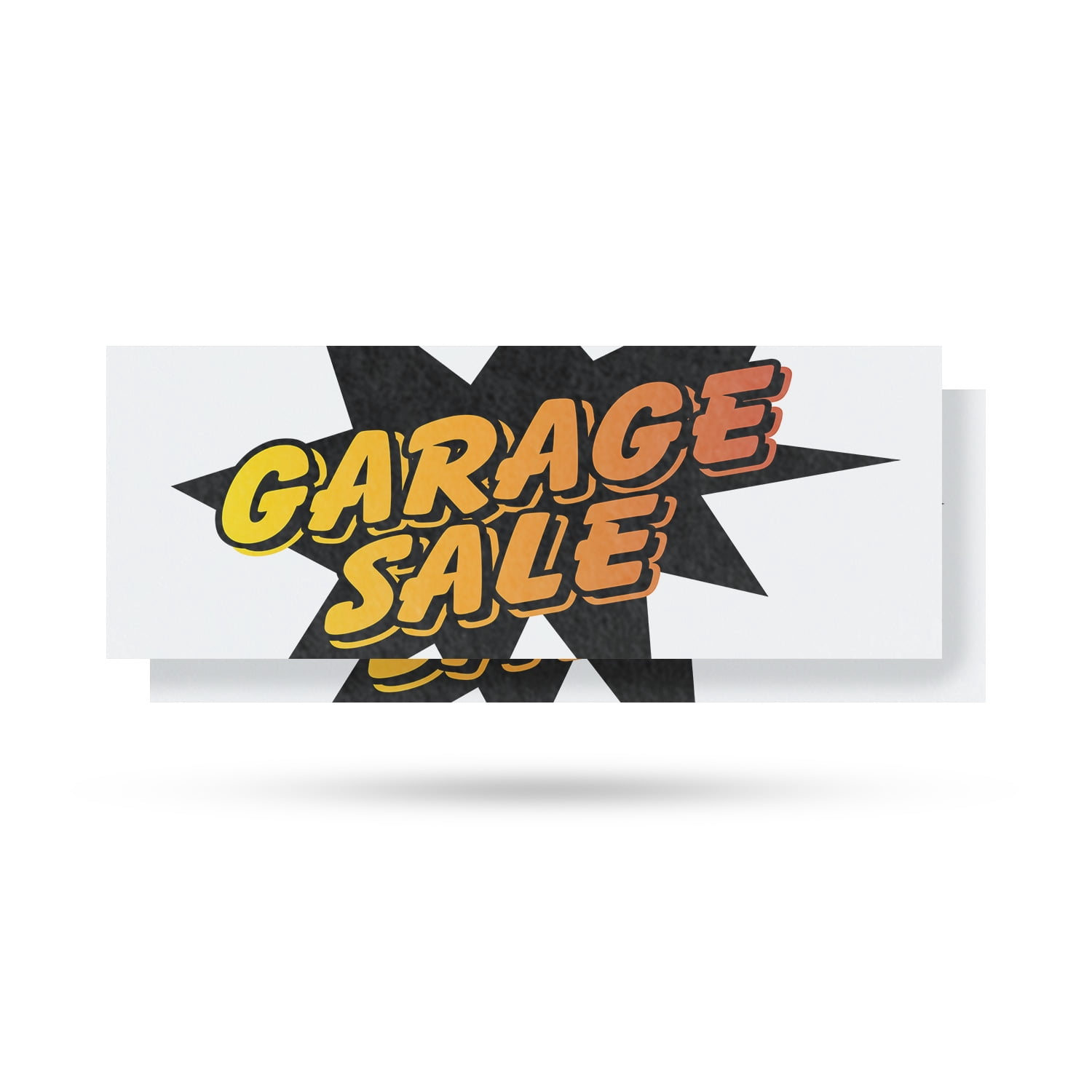 Garage Sale Vinyl Decal 2 Pack of 24 Inch x 9 Inch Weatherproof Heavy ...