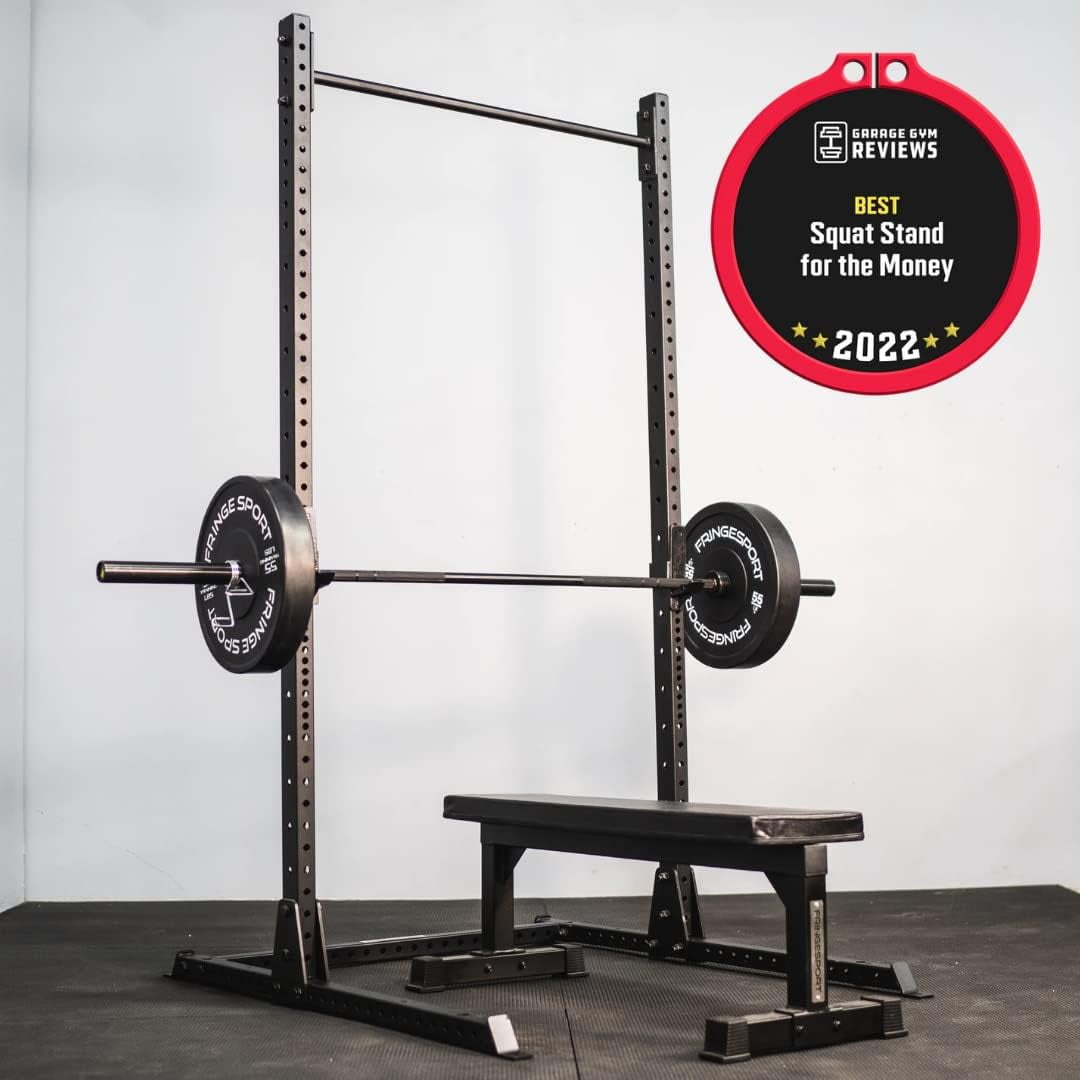 Garage Series Squat Rack With Pull Up Bar - Compact 4'X4' Power Rack ...