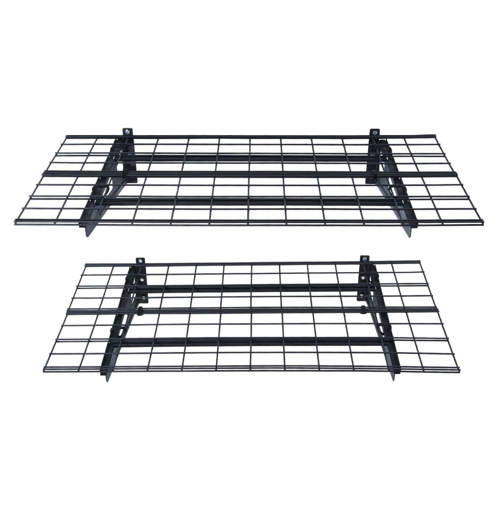 Garage Shelves Wall Mounted 2 Pack, 4x2 ft Heavy Duty Steel Shelving ...