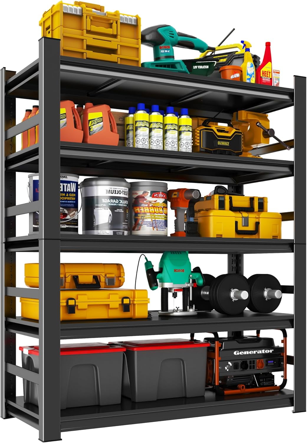 Garage Shelving, 2000LBS Garage Shelving Heavy Duty, Adjustable and ...