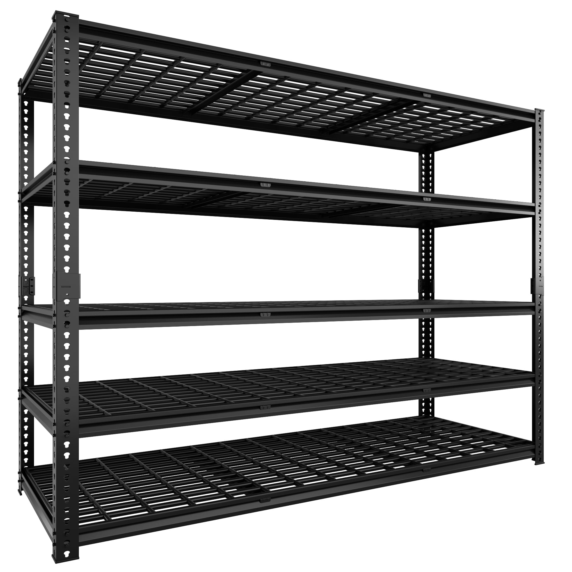 Garage Shelving, 5 Tier Heavy Duty Metal Storage Shelves, Industrial ...