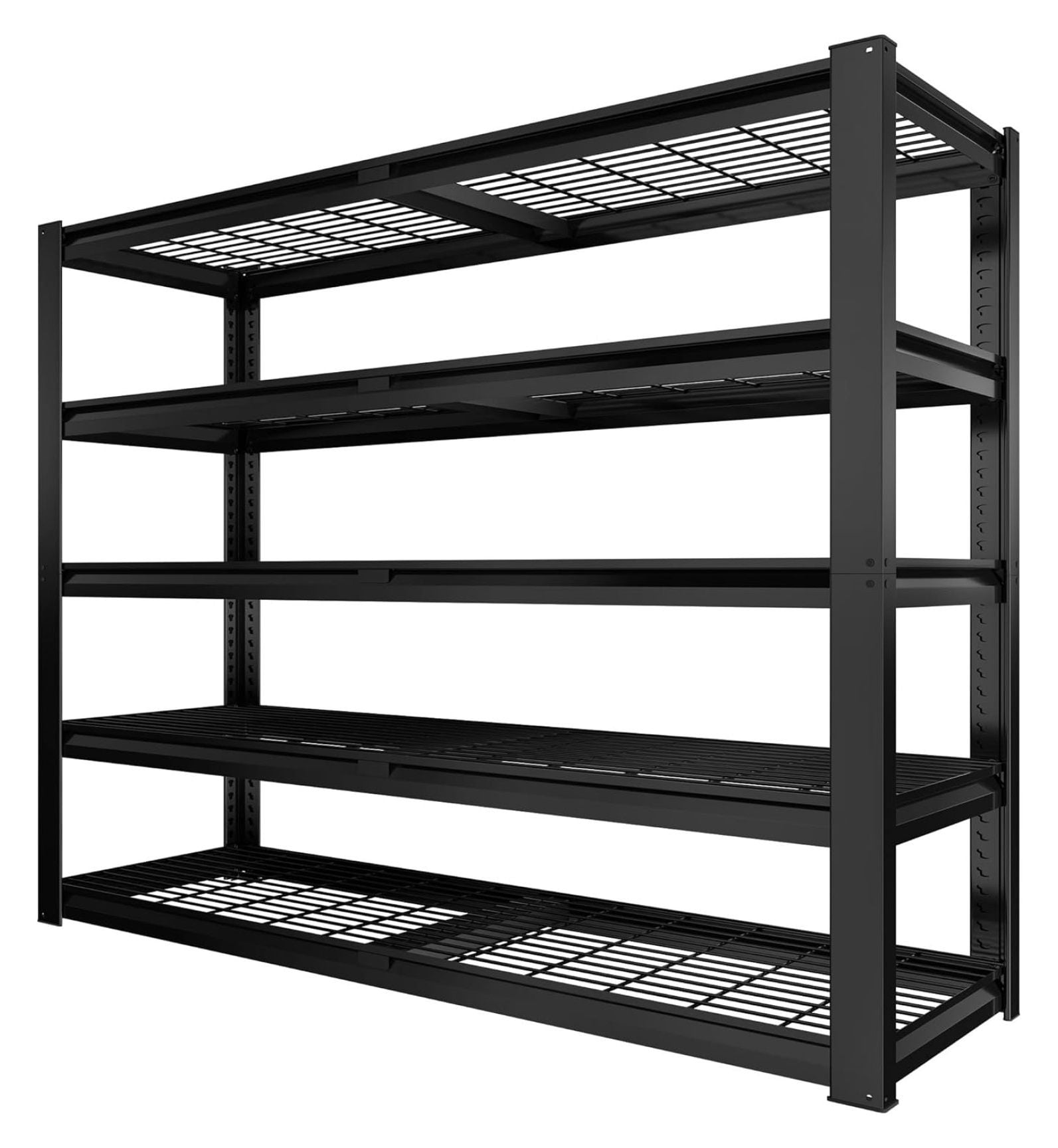 Garage Shelving 5 Tier Heavy Duty Storage Shelves Adjustable Metal ...