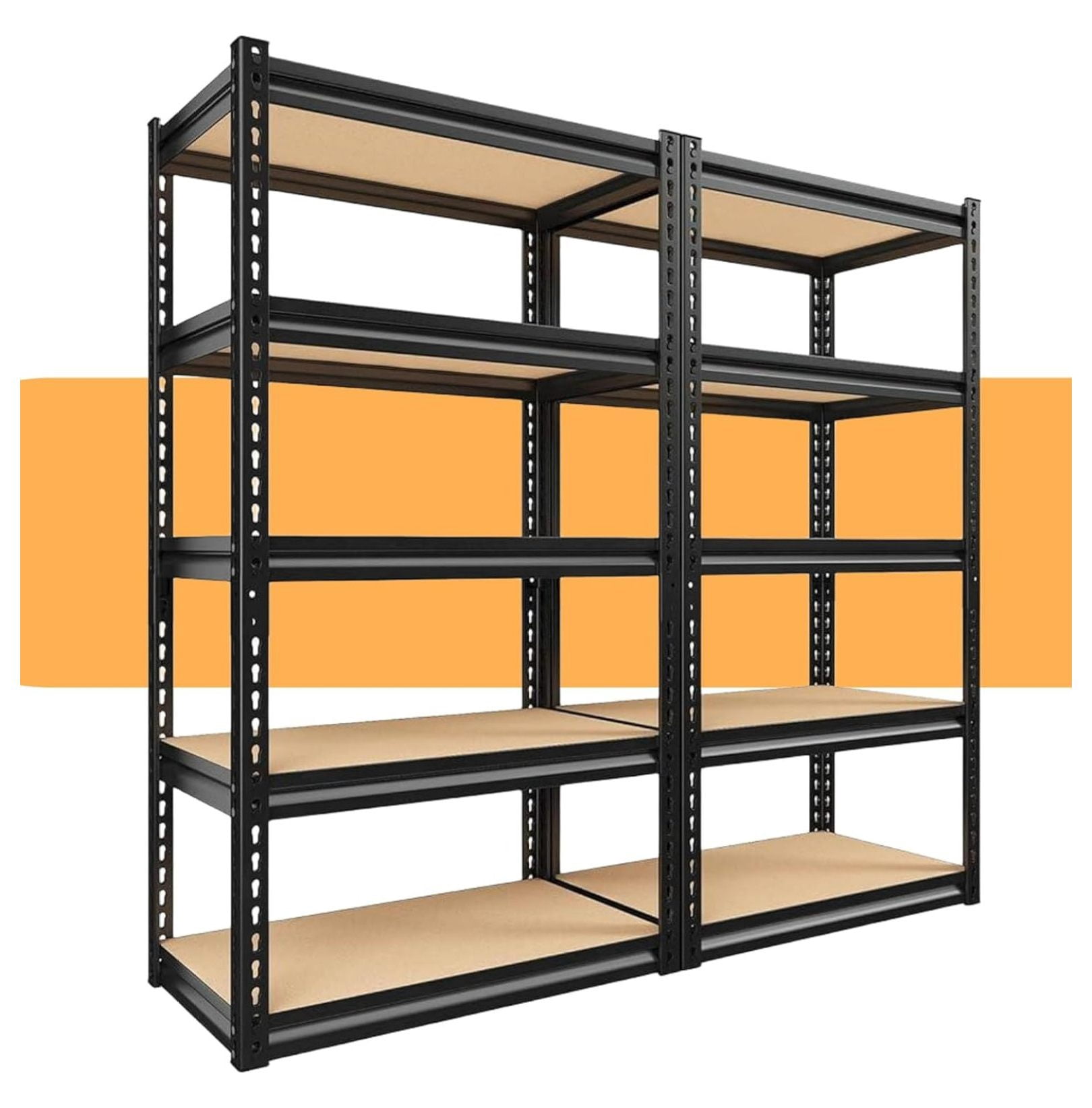 Garage Shelving 5 Tier Garage Storage Shelves Heavy Duty Shelving ...