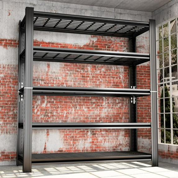 Garage Shelving, Heavy Duty 5-Tier Wire Shelving Unit, 72" H x 48" W x ...