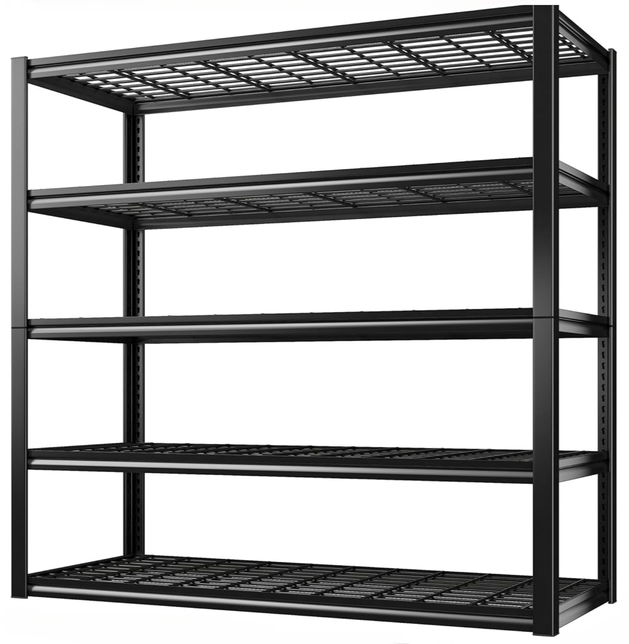 Garage Shelving, Heavy Duty Shelving 5 Tier Metal Shelving, Adjustable ...
