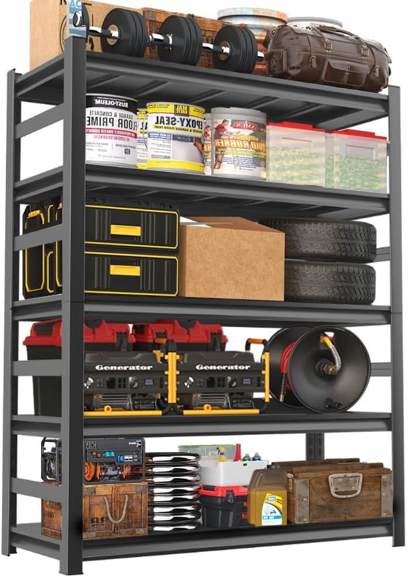 Garage Shelving, Heavy Duty Shelving Unit, 2000 LBS Capacity, Easy ...