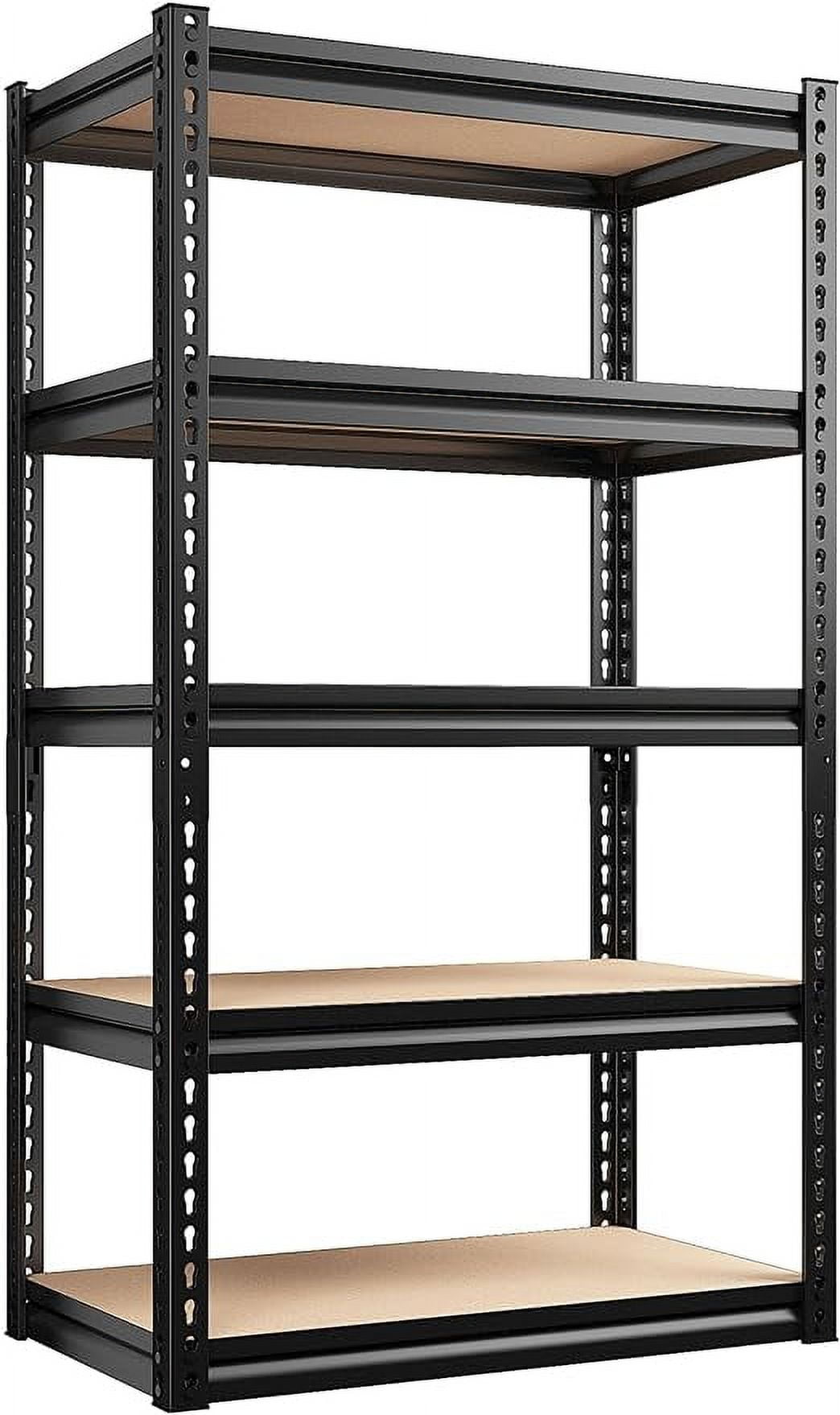 Garage Shelving Heavy Duty Storage Shelves 1550 LBS 5-Tier Garage ...
