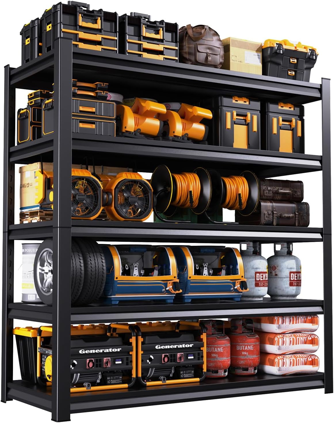 Garage Shelving Heavy Duty Storage Shelves Metal Shelf Industrial ...