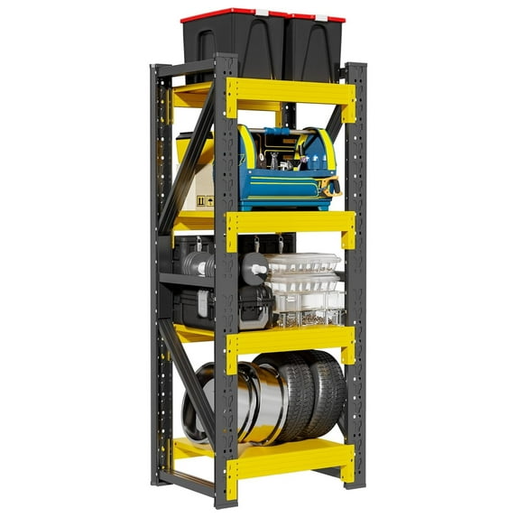 Garage Shelving Unit 4-Tier, 79" Heavy Duty Steel Shelves, 3200lbs ...