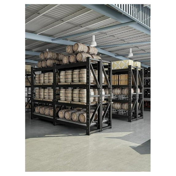 Garage Shelving Unit 4-Tier, 79" Heavy Duty Steel Shelves, Adjustable ...