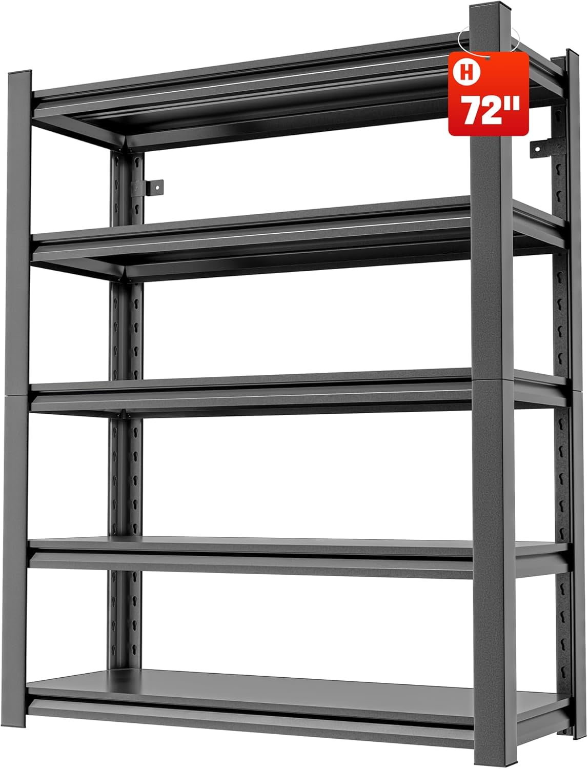 Garage Shelving Unit Rustproof 72"H3000bls Heavy Duty Storage Shelves ...