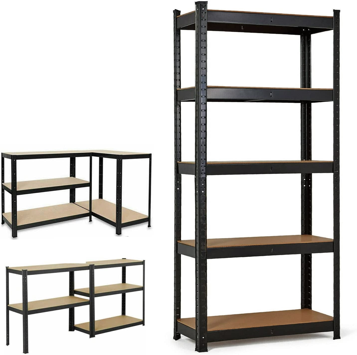 Garage Shelving Units, 5 Tier Metal Shelves for Storage, Storage ...