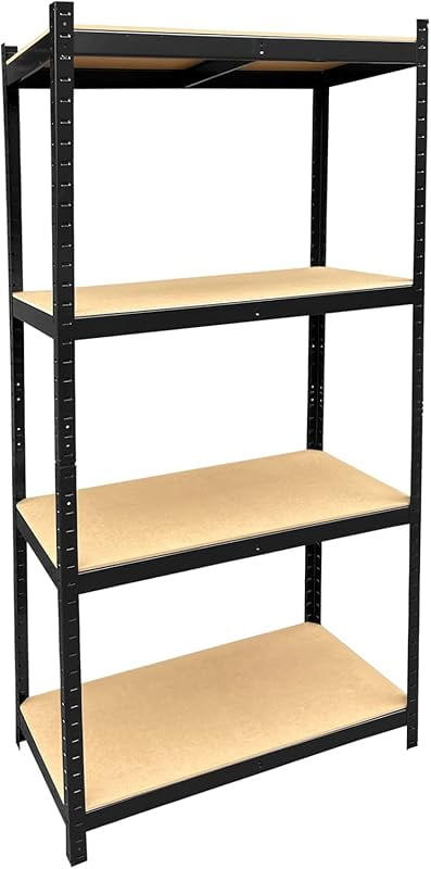 Garage Shelving Units: 64 x 32 x 16 inches | Heavy Duty Racking Shelves ...
