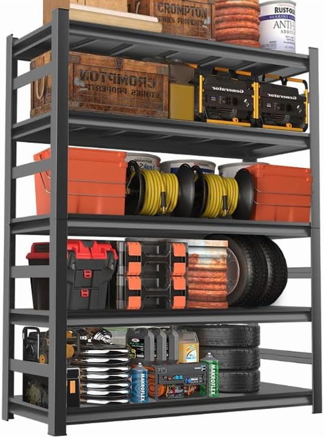 Garage Shelving Units and Storage, Standing Heavy Duty Metal Shelves ...