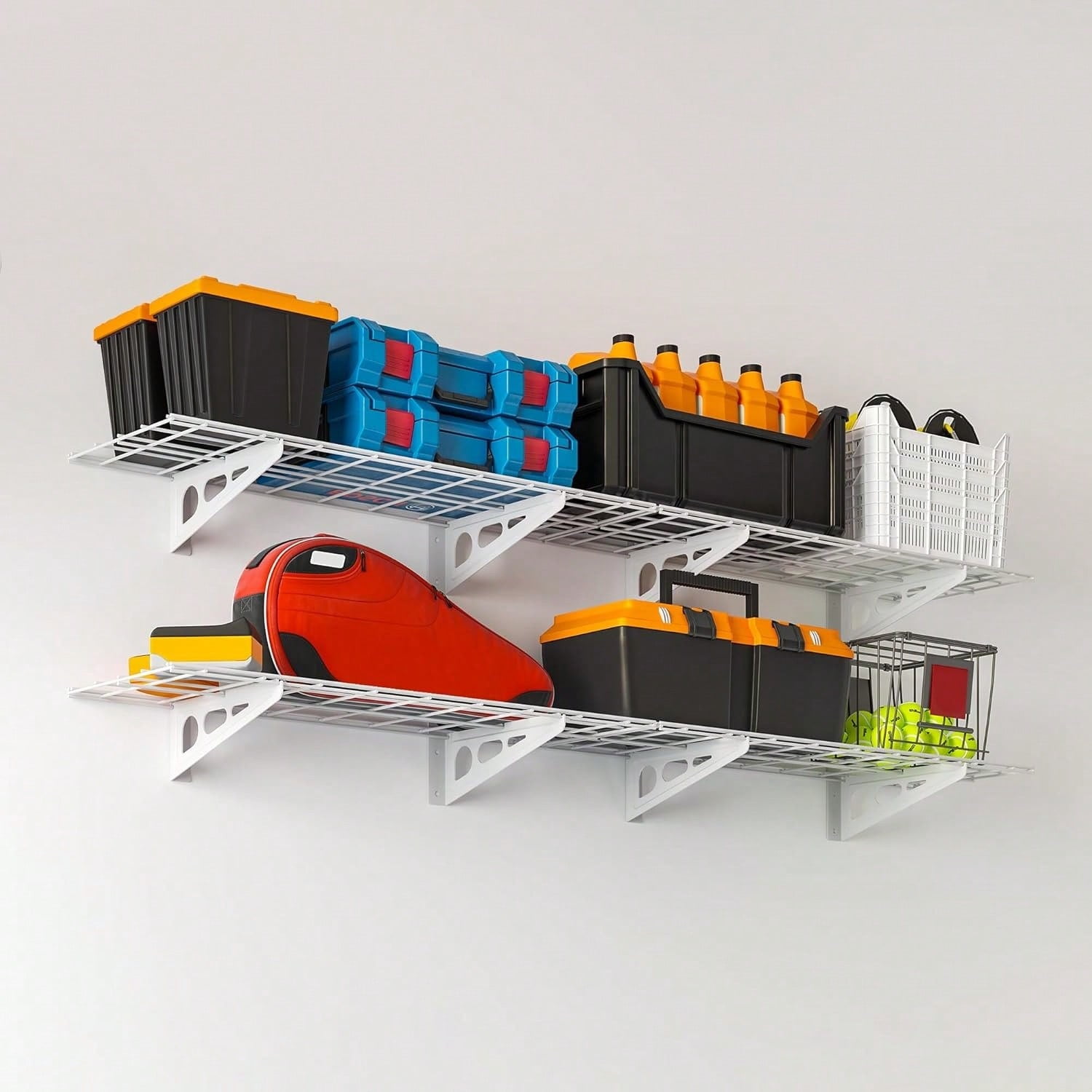 Garage Shelving,Wall-Mounted Shelves For Garage, Kitchen, Pantry ...