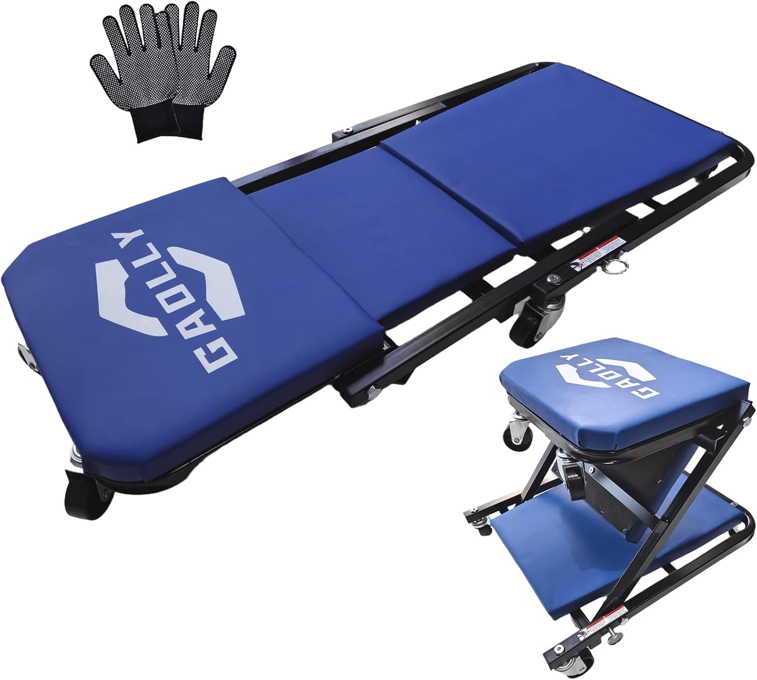 Garage Shop Creepers, Foldable Z Creeper for Car, Adjustable Roller ...