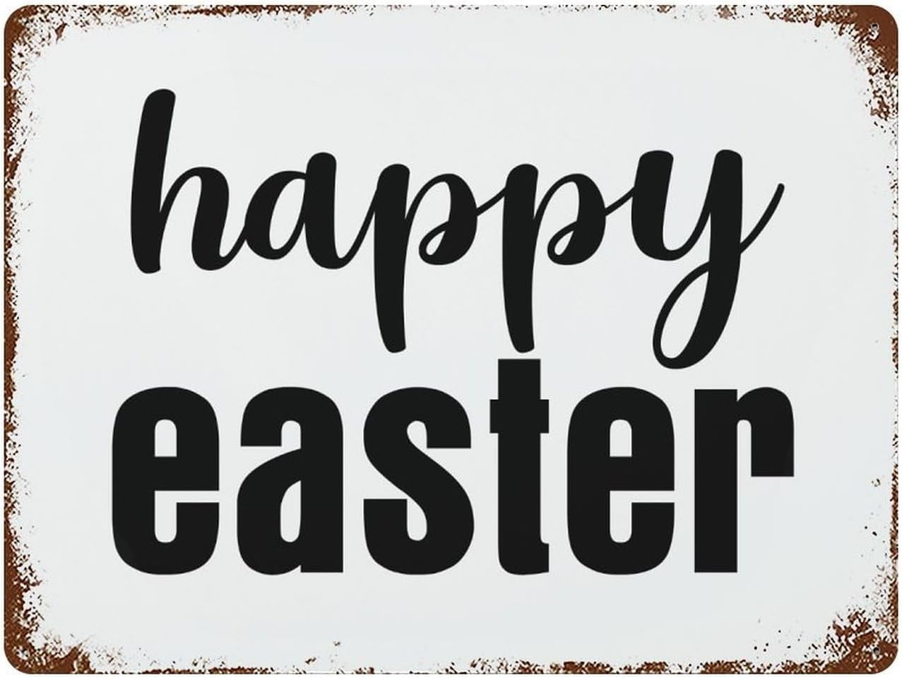 Garage Signs Happy Easter Signs Faith Scripture Biblical Metal Sign for ...