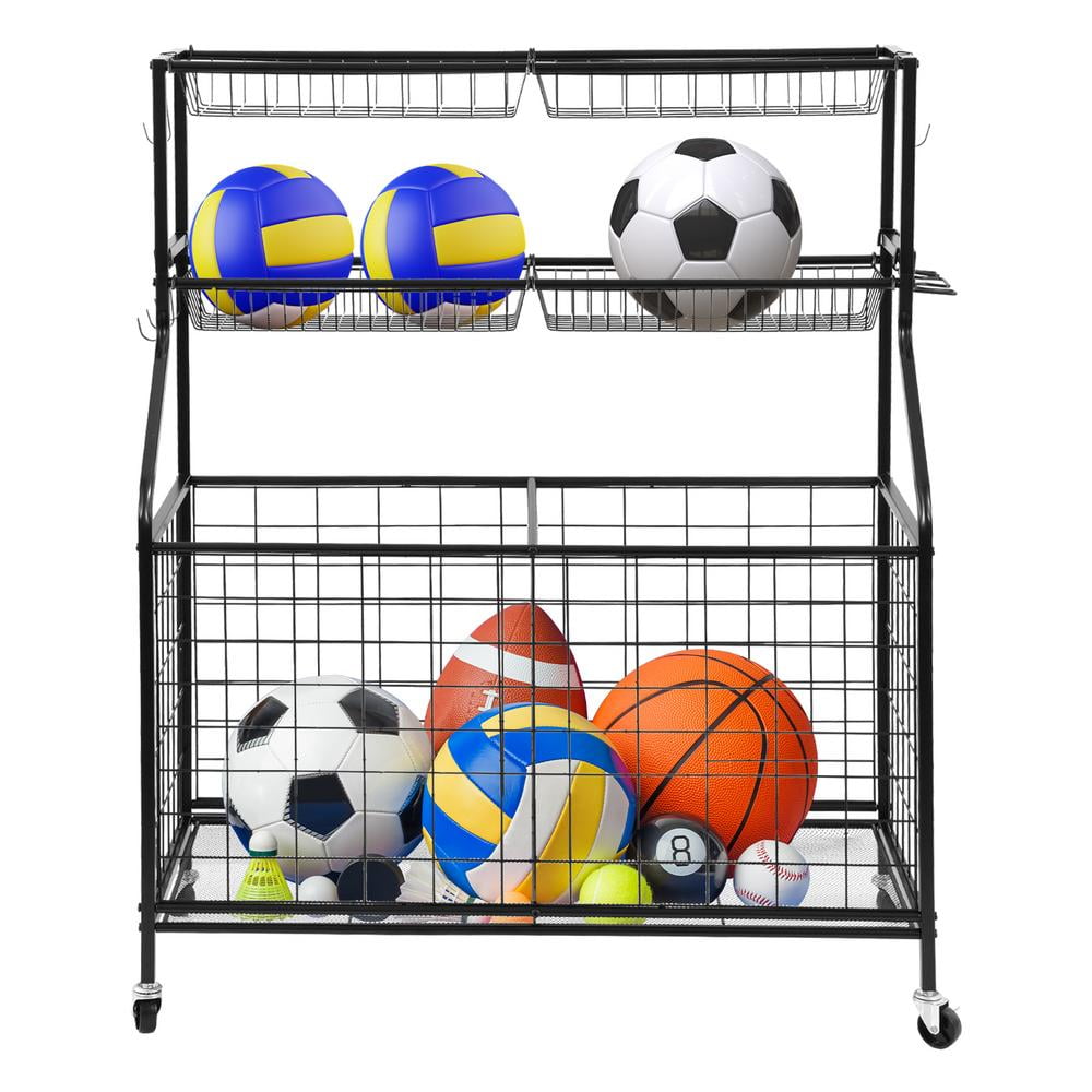 Garage Sports Equipment Organizer - Ball Storage Rack - Sports ...