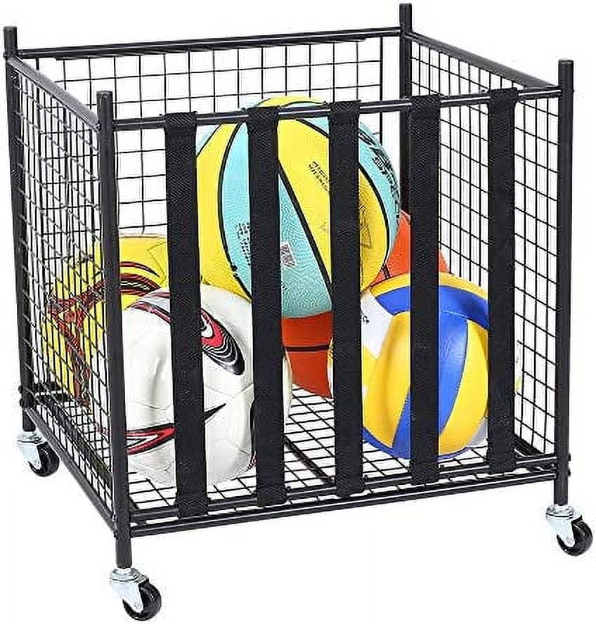 Garage Sports Equipment Storage Organizer Sports Ball Storage Rolling ...