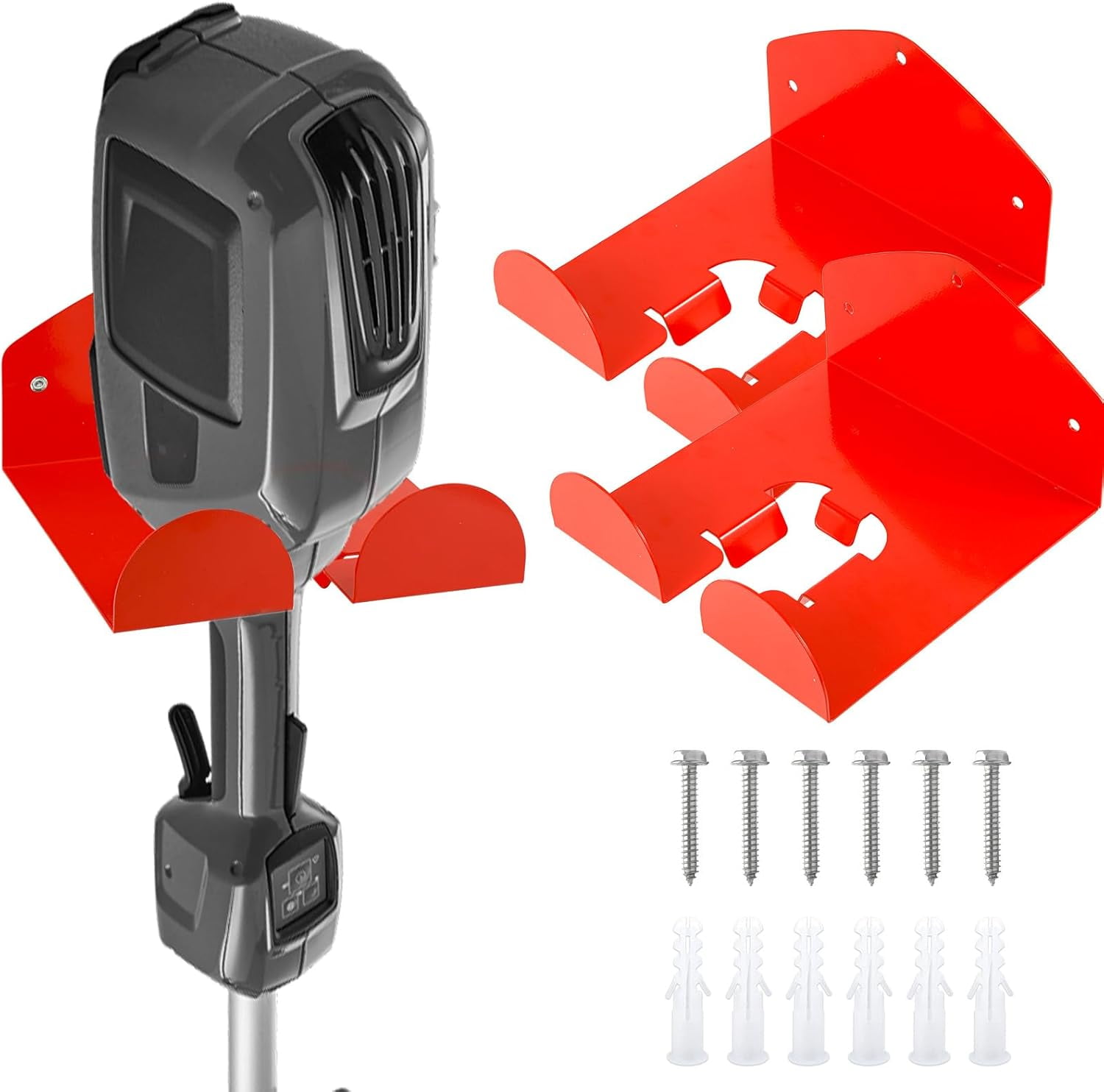 Garage Storage Organizer, 2 Pack Heavy Duty Trimmer Rack Garden Power ...